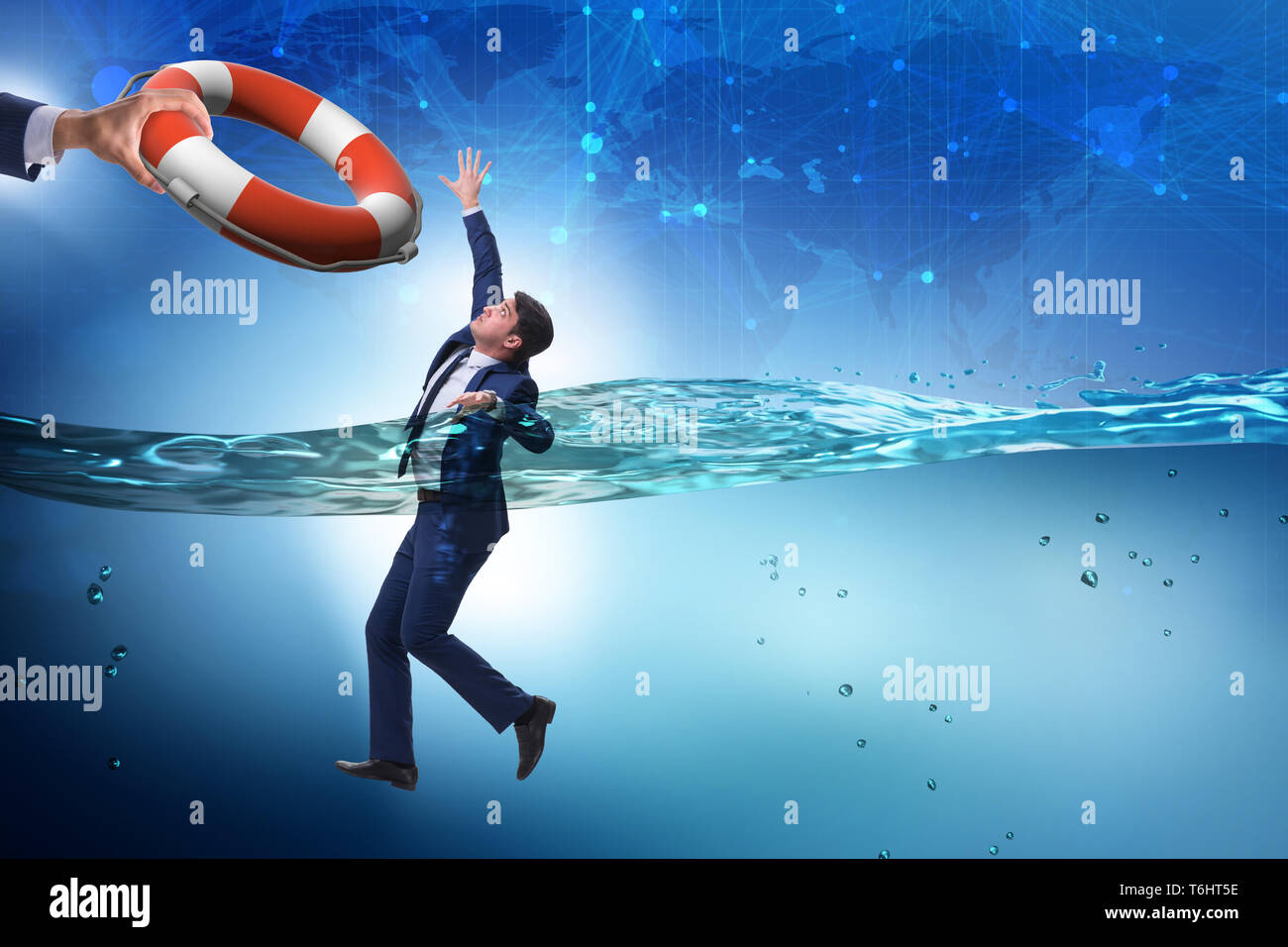 Drowning man saved hi-res stock photography and images - Alamy