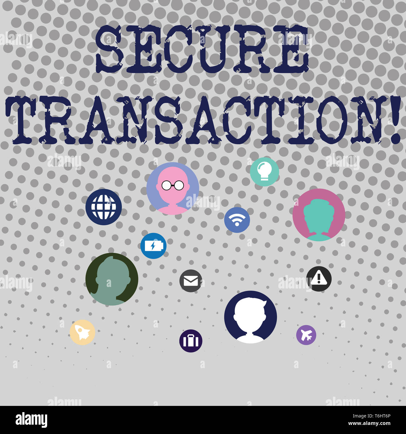 Handwriting text writing Secure Transaction. Conceptual photo a ...