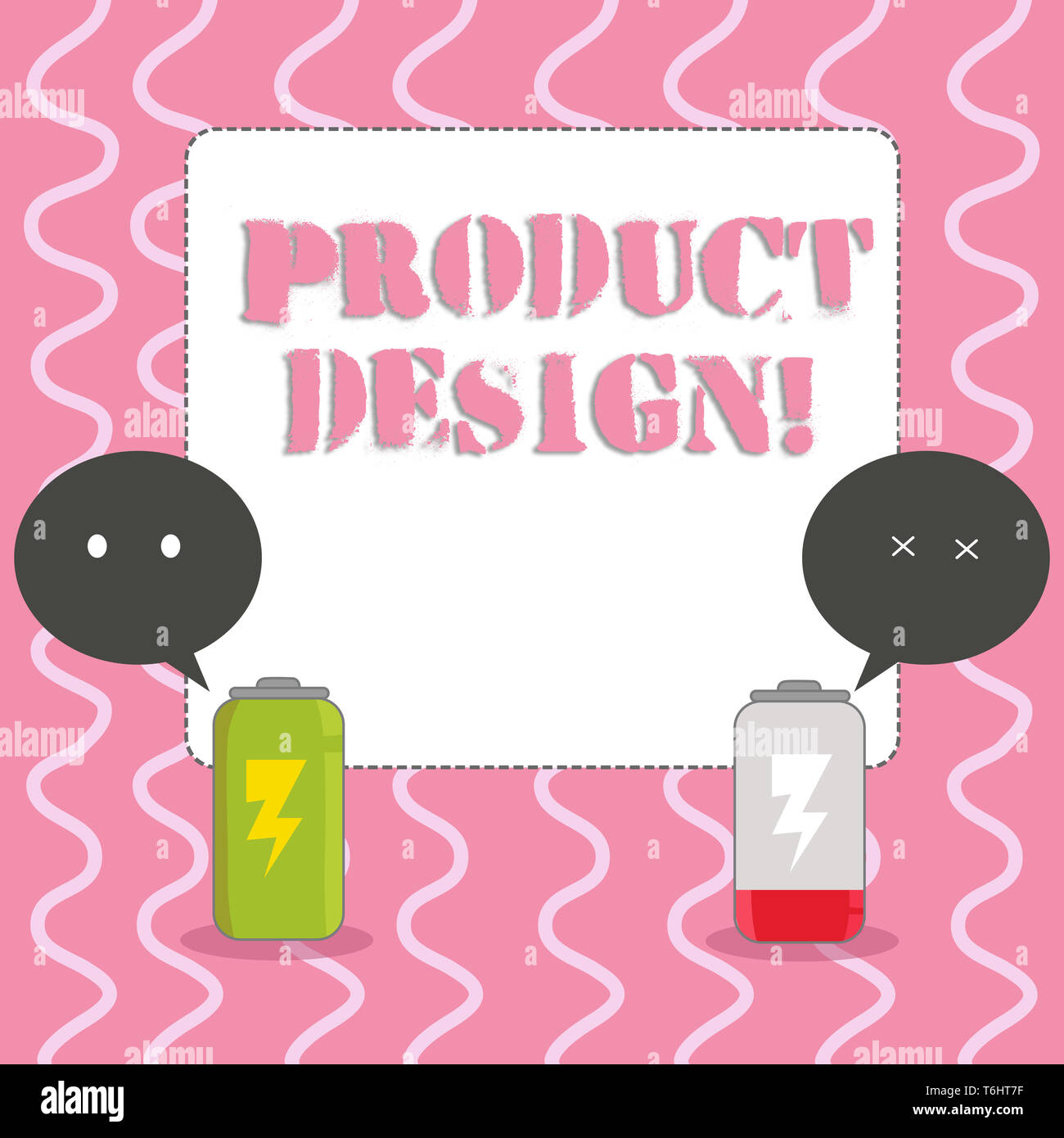 Text sign showing Product Design. Business photo showcasing process of creating or improving a ...