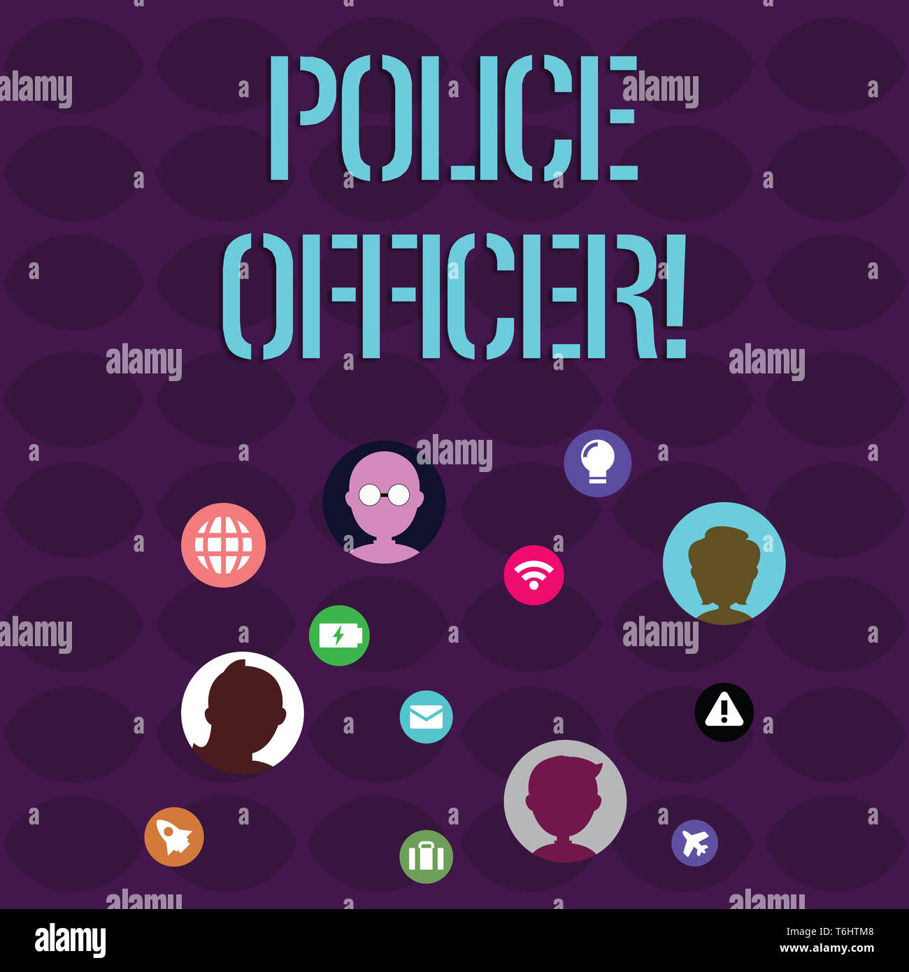 Handwriting text writing Police Officer. Conceptual photo a ...