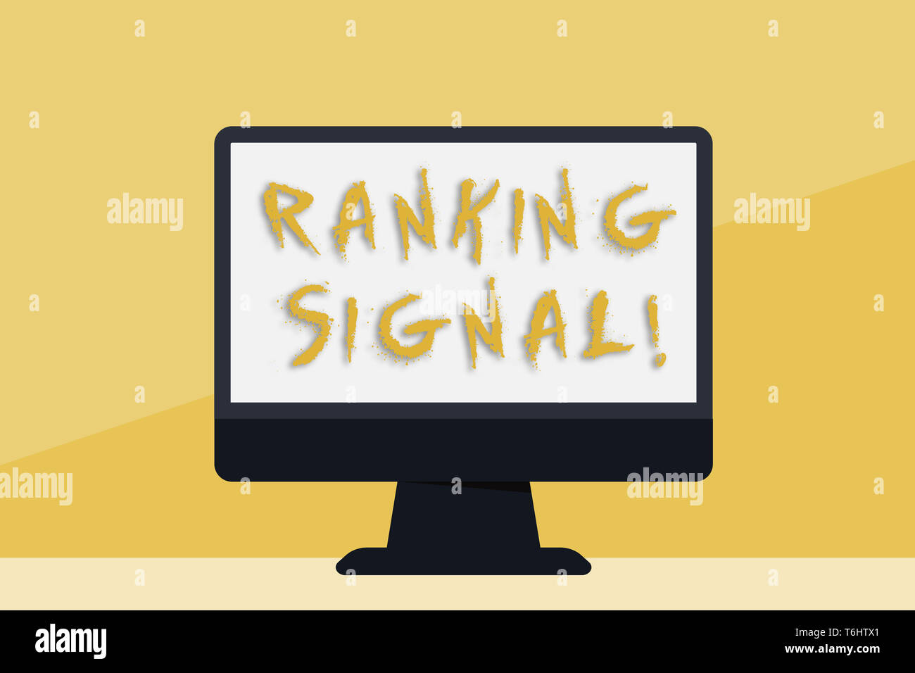 Word writing text Ranking Signal. Business photo showcasing ...