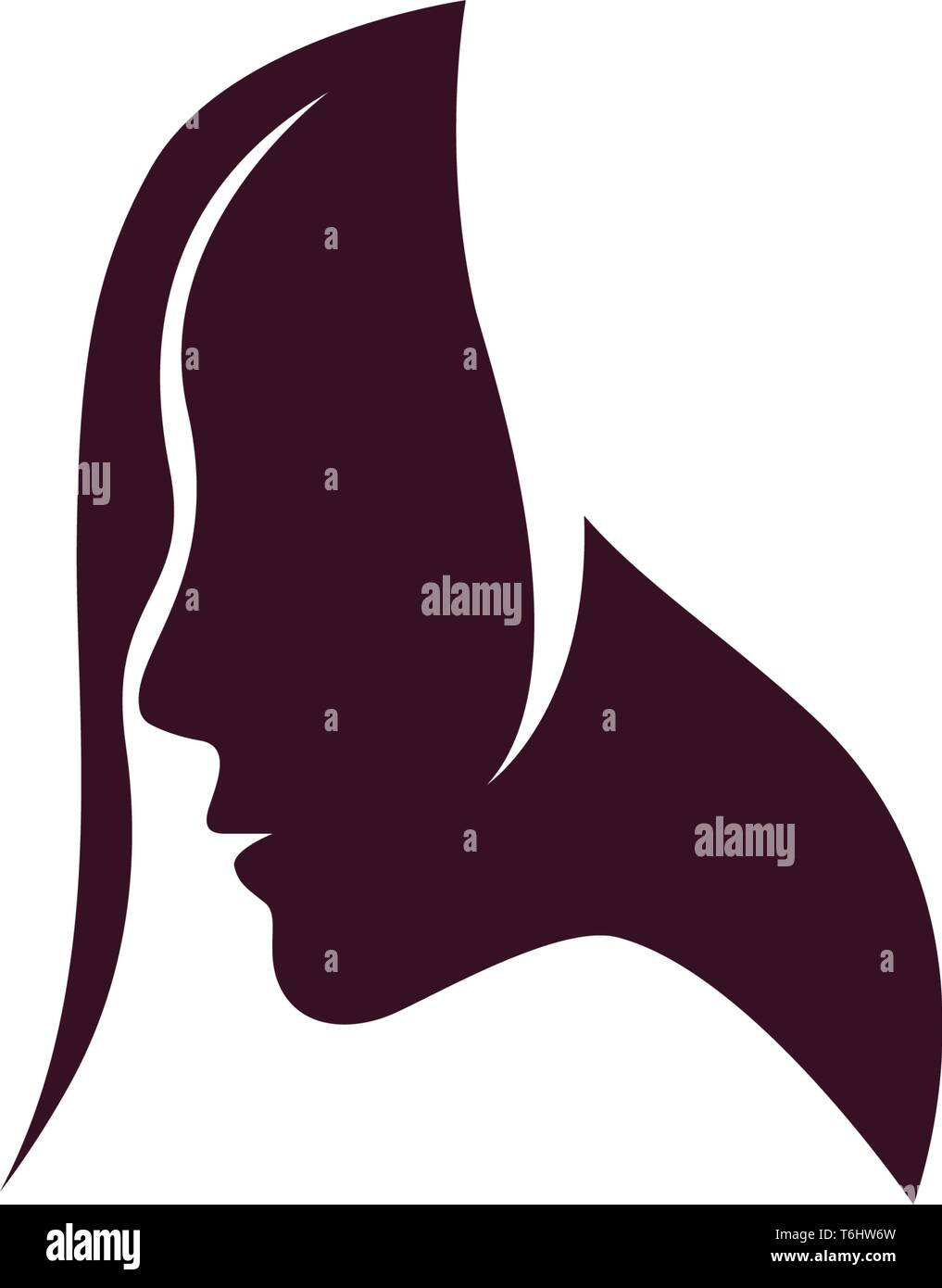 hair woman and face logo and symbols Stock Vector Image & Art - Alamy