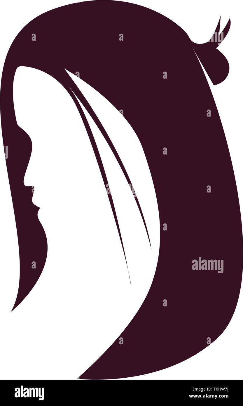 hair woman and face logo and symbols Stock Vector Image & Art - Alamy