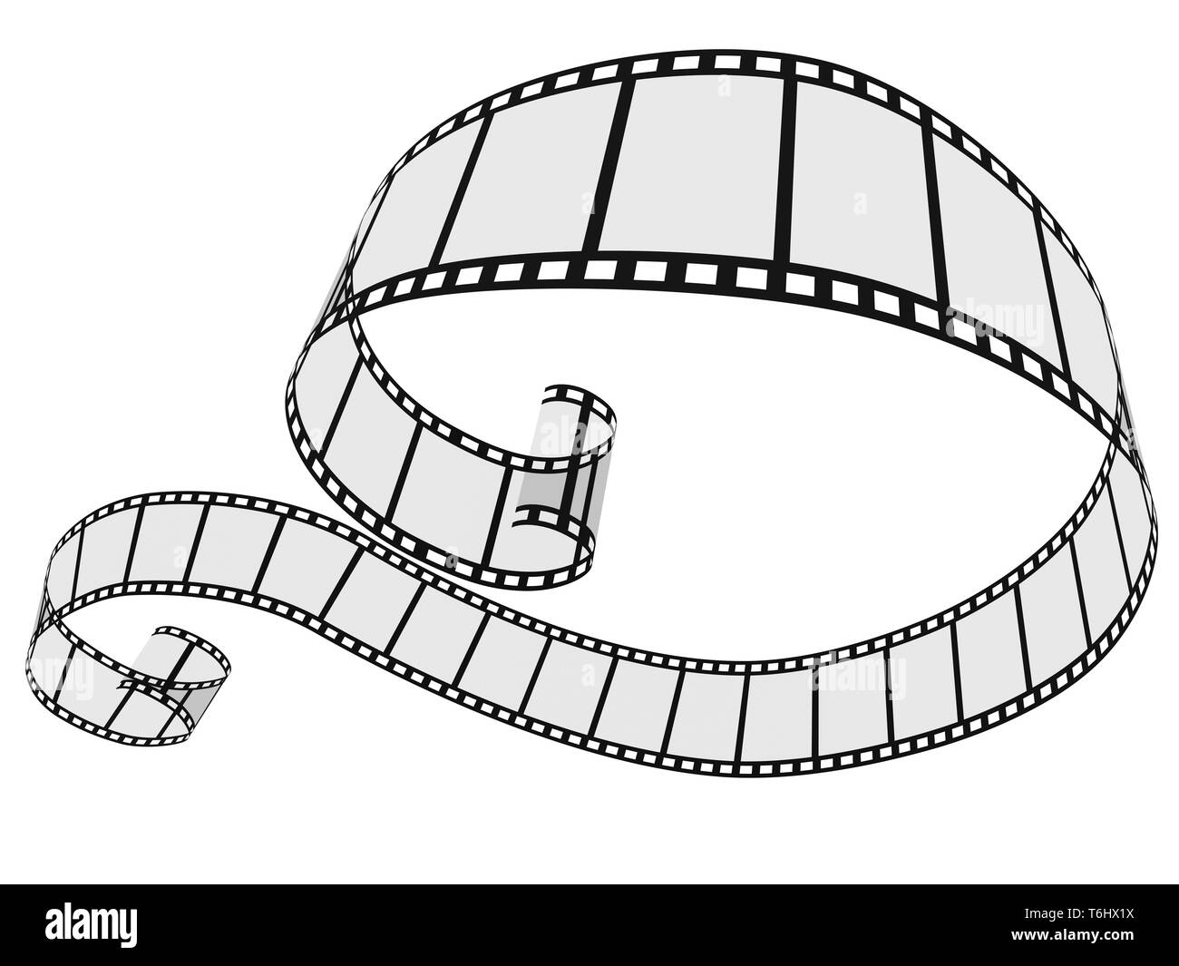 Cut out film strip Black and White Stock Photos & Images - Alamy