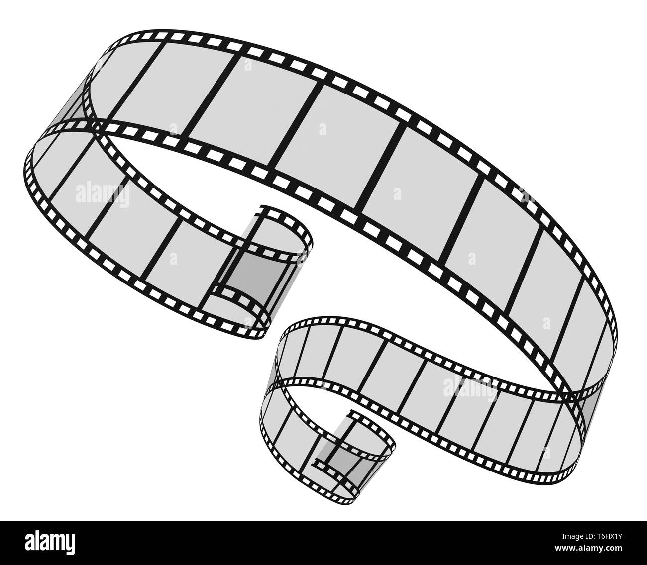 Cut out film strip Black and White Stock Photos & Images - Alamy