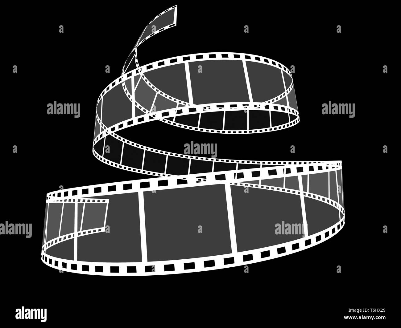3d film strip Stock Photo - Alamy
