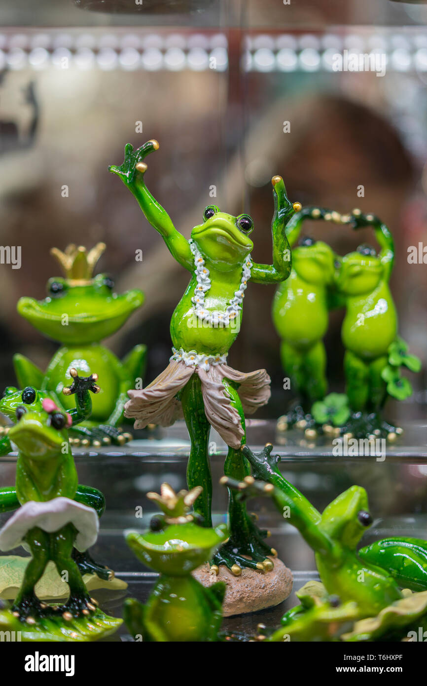 Set of porcelain dancing toads. Toad Porcelain Figures Stock Photo - Alamy