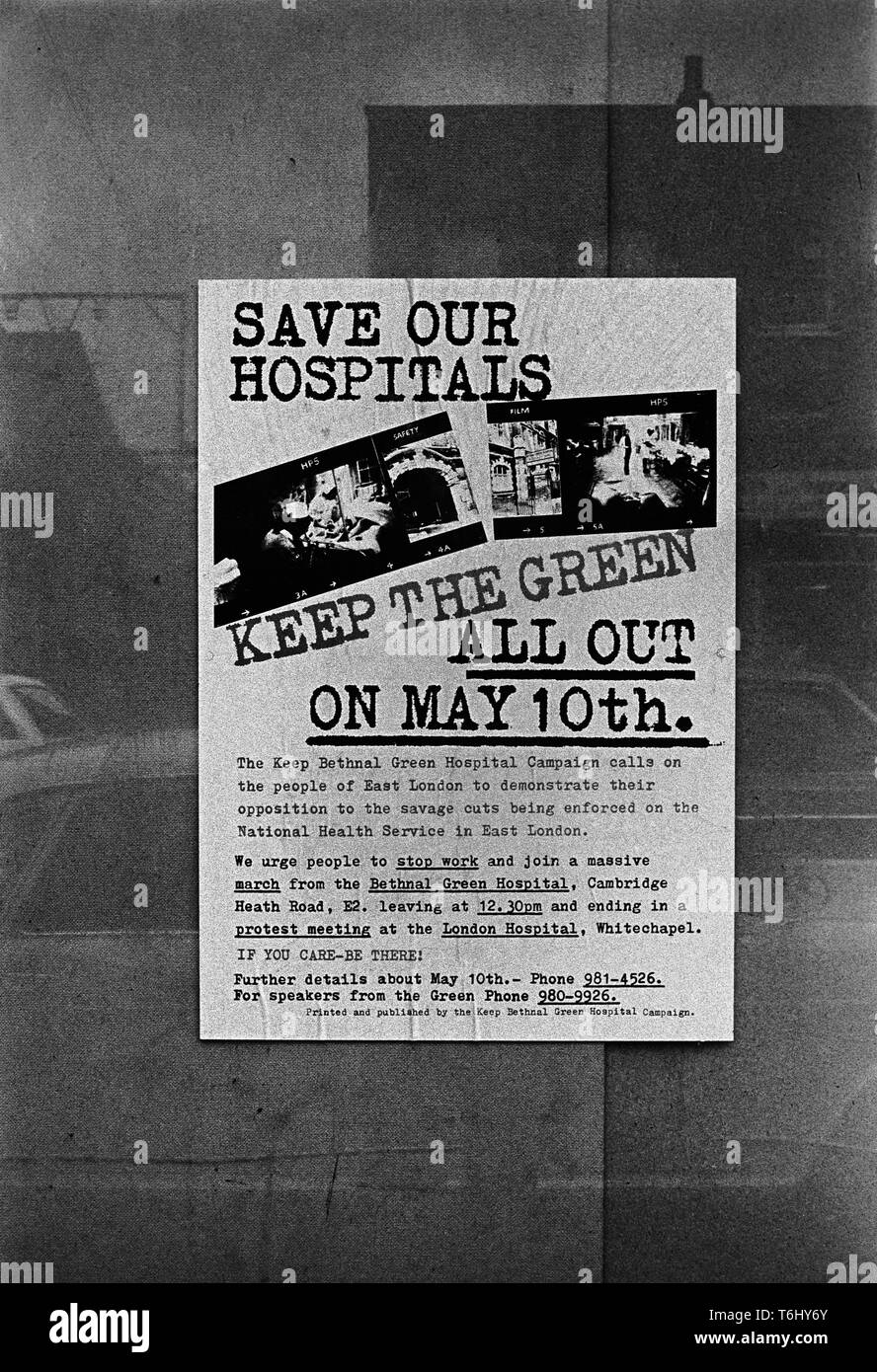 Hospital poster 1970s hi-res stock photography and images - Alamy