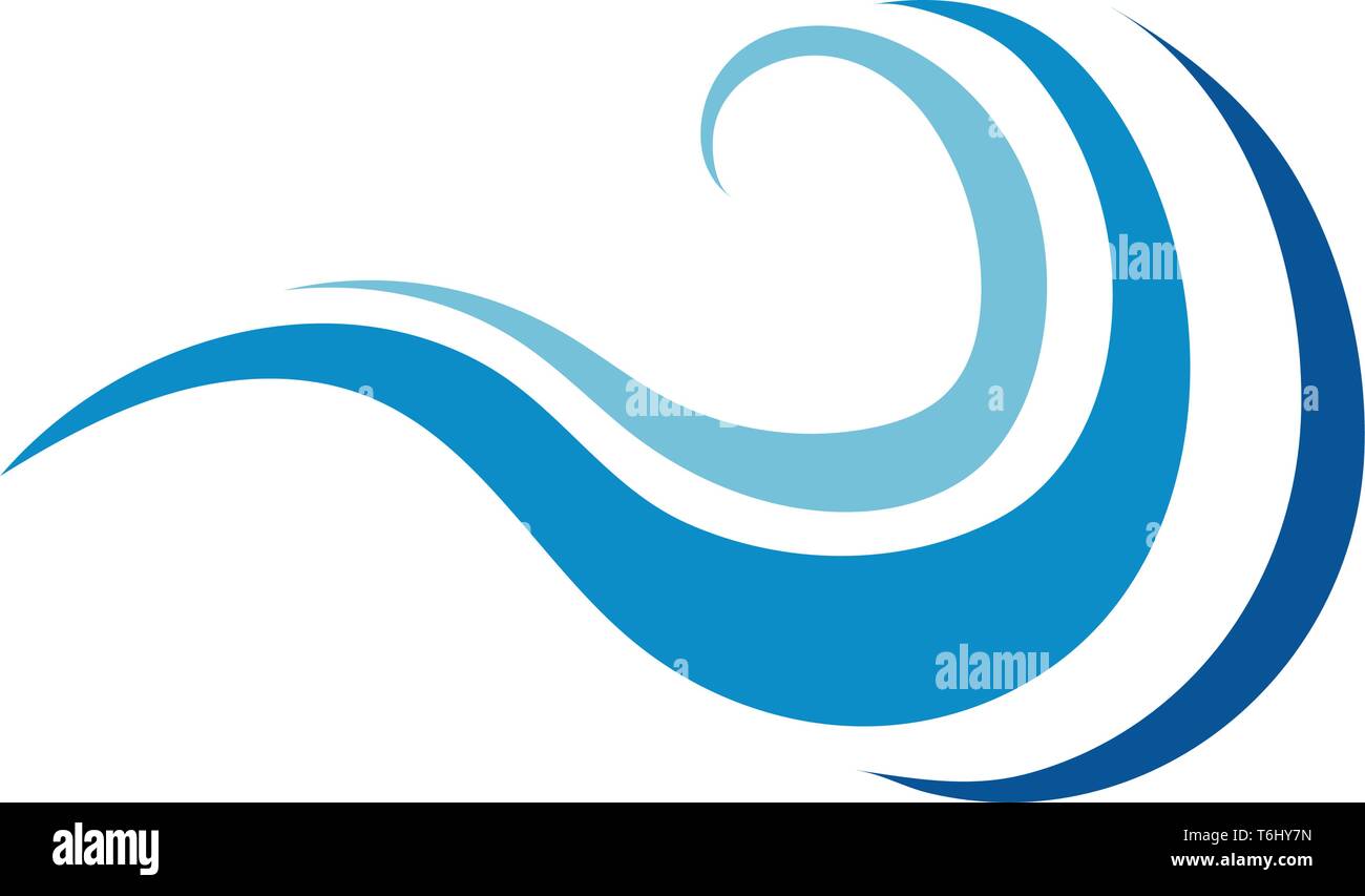 Water Wave symbol and icon Logo Template vector Stock Vector Image ...