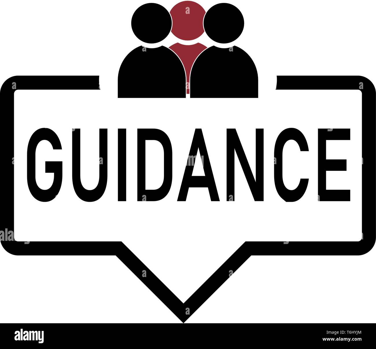 Speech balloons with the text guidance vector file Stock Vector Image ...