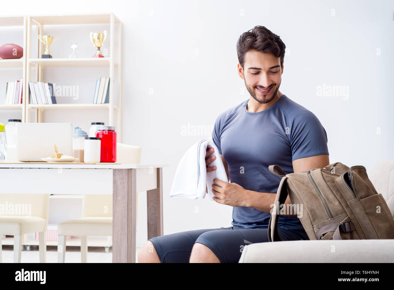 Getting ready fit backpack hi-res stock photography and images - Alamy
