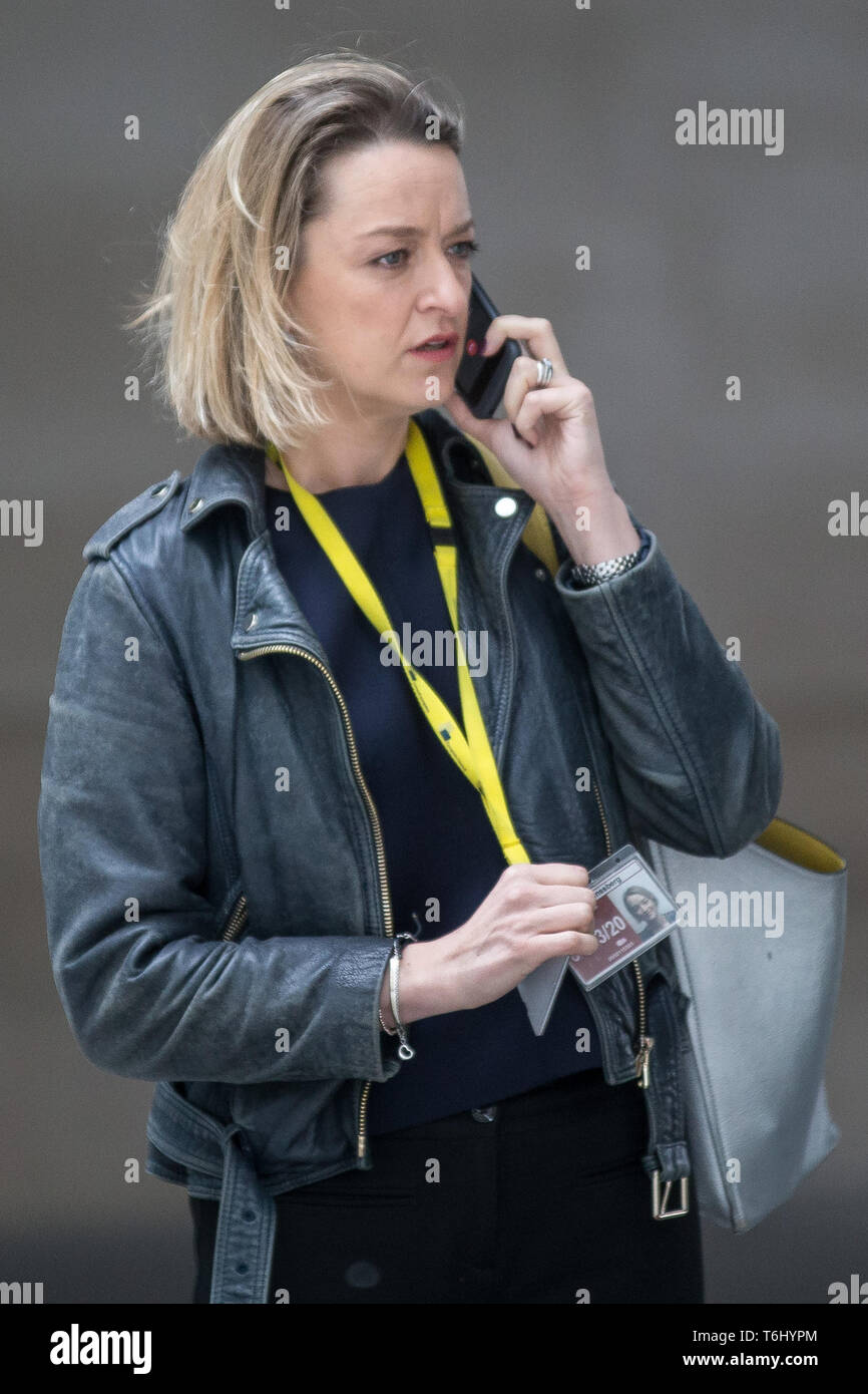 Laura Kuenssberg departs the BBC following the Andrew Marr Show, London ... Laura Kuenssberg departs the BBC following the Andrew Marr Show, London ...