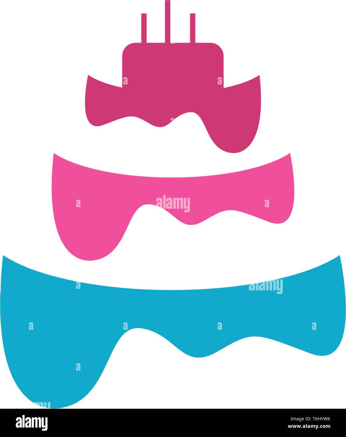 cake ilustration logo vector template Stock Vector Image & Art - Alamy