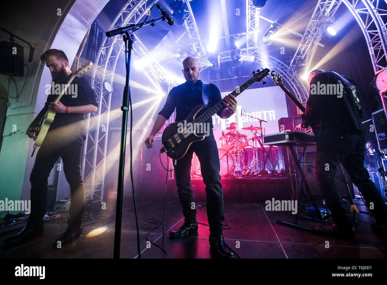 Netherlands, Tilburg - April 14, 2019. The Polish metal band Mord A ...