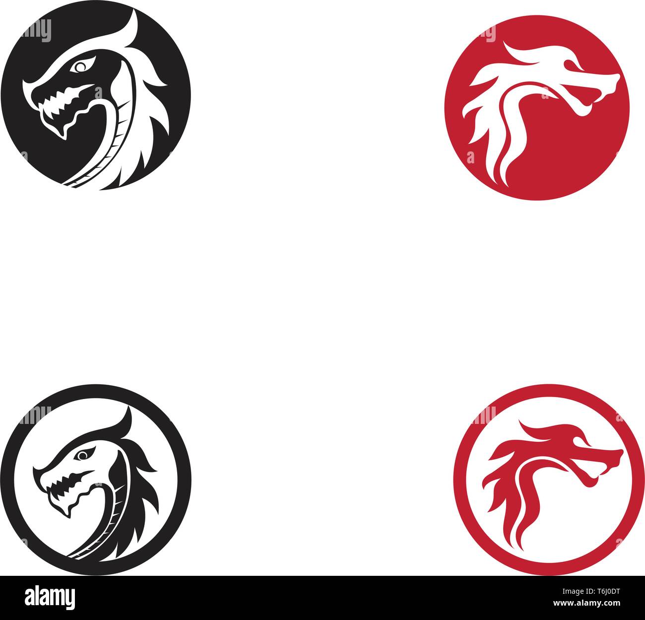 Dragon logo icon Stock Vector Image & Art - Alamy