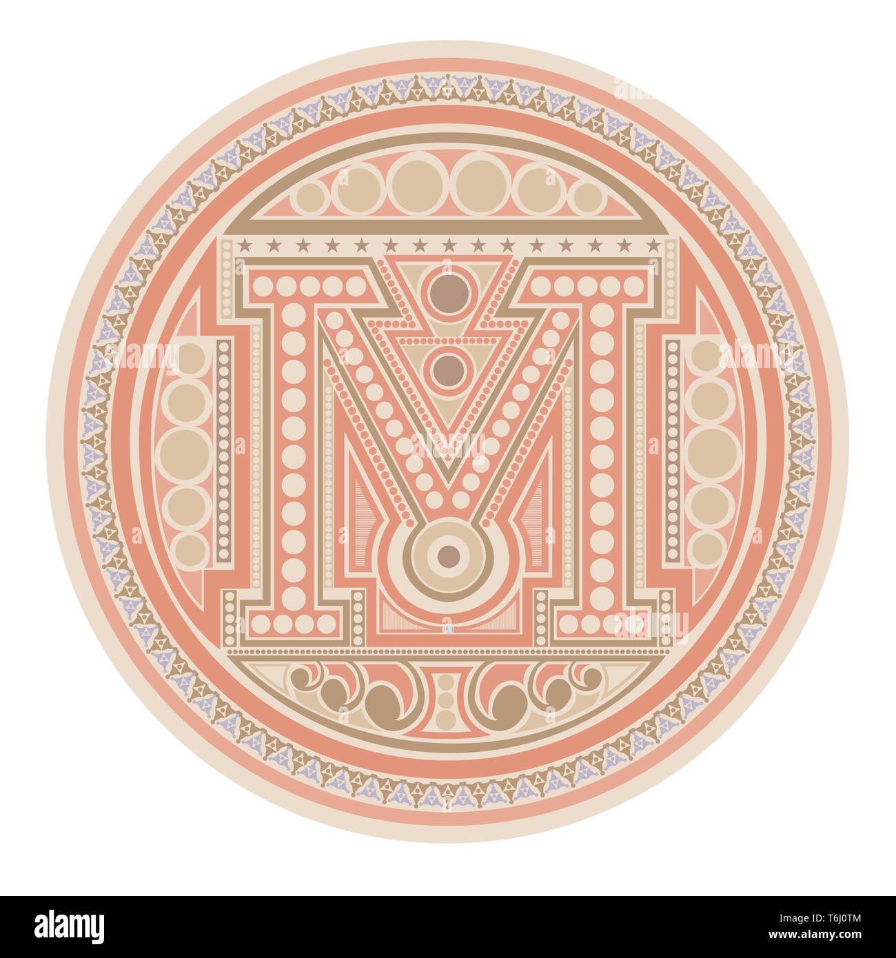 capital letter m circle label Stock Vector Image & Art - Alamy