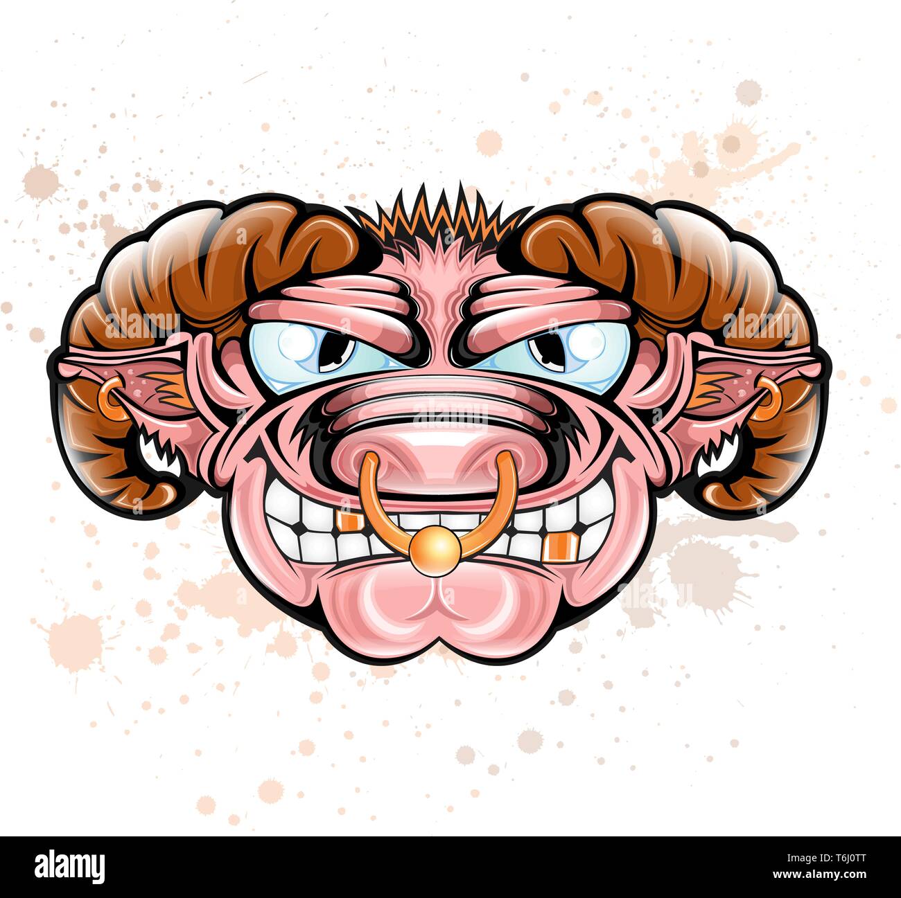 Bull ram Cut Out Stock Images & Pictures - Alamy