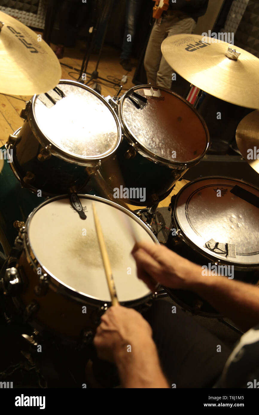 Drummer Playing Drums High Resolution Stock Photography and Images - Alamy