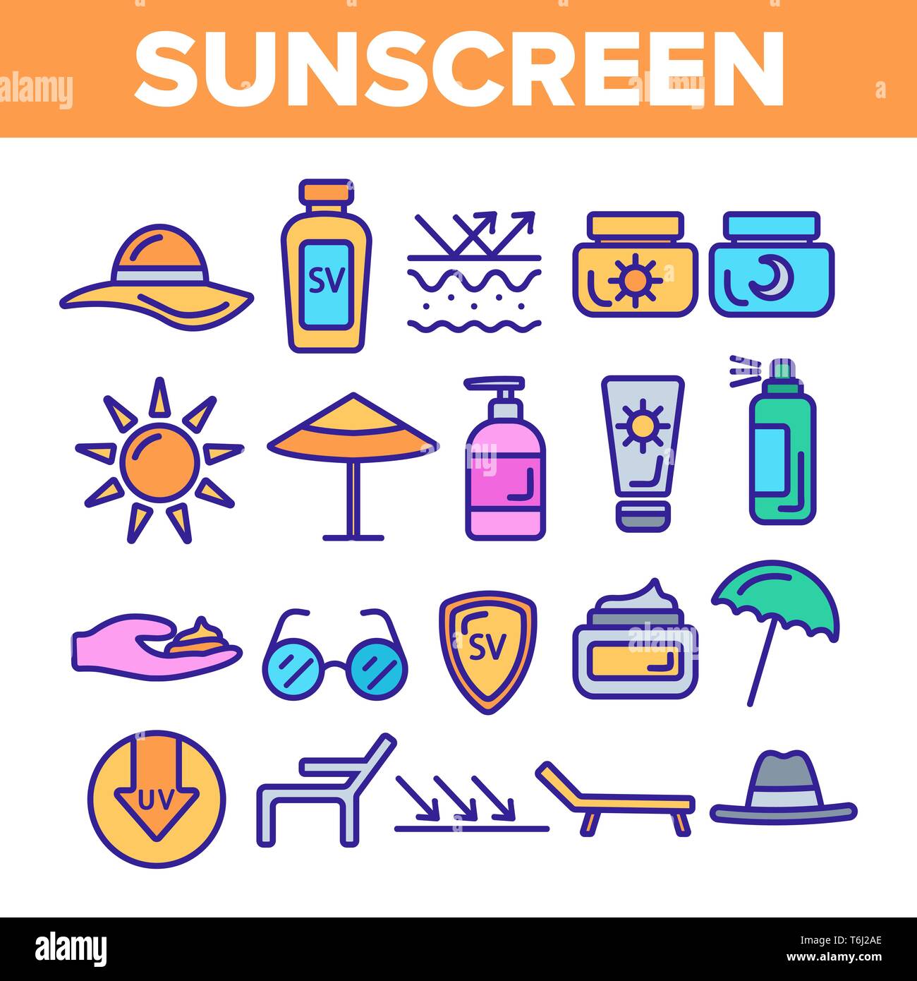 Seaside line Stock Vector Images - Alamy