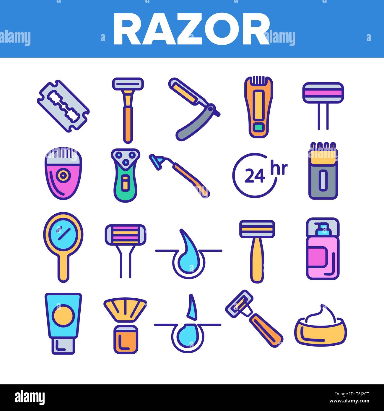 Professional bristles Stock Vector Images - Alamy