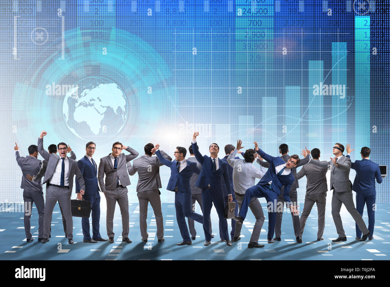 Large group of people poses together on hi-res stock photography and ...