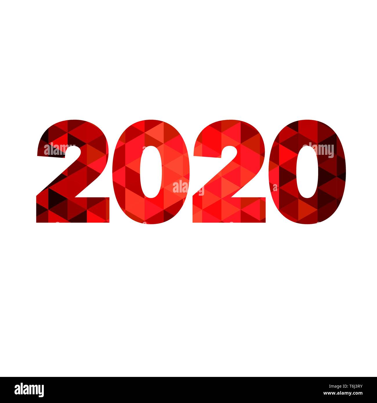 2020, happy new year. Vector creative number Stock Vector Image & Art ...