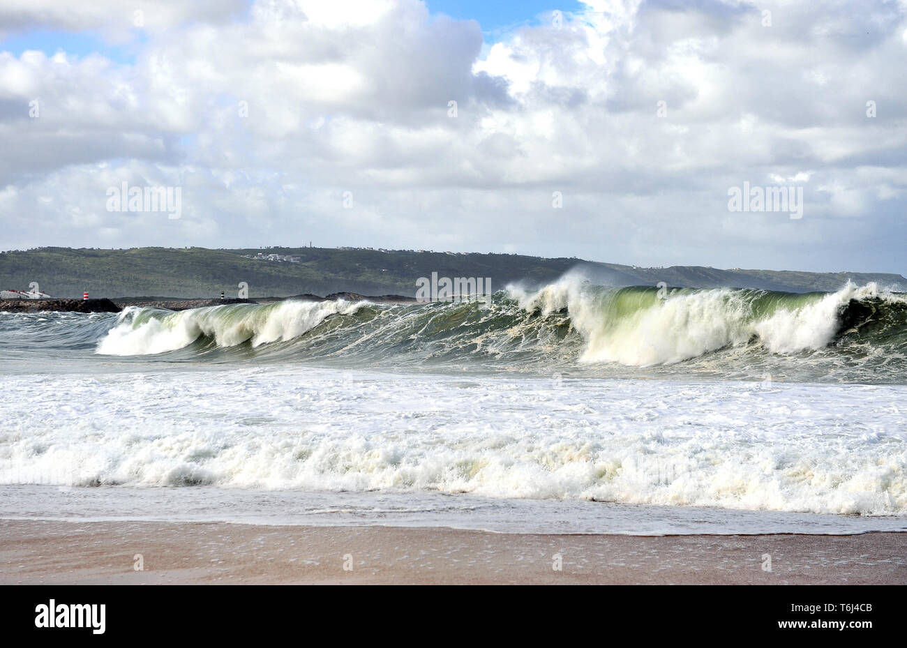 Beautiful beachfront view waves hi-res stock photography and images - Alamy