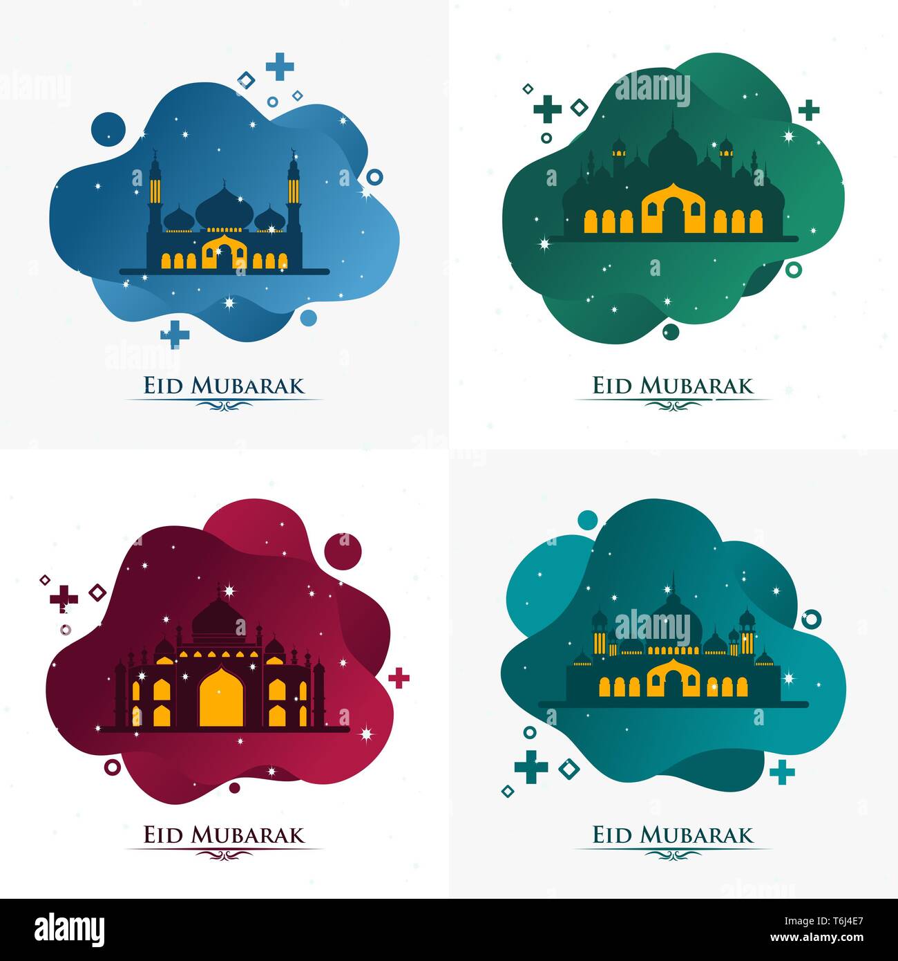 Blue eid design Cut Out Stock Images & Pictures - Alamy