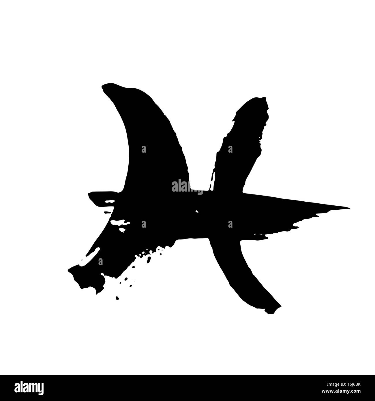 Pisces astrology Black and White Stock Photos & Images - Alamy