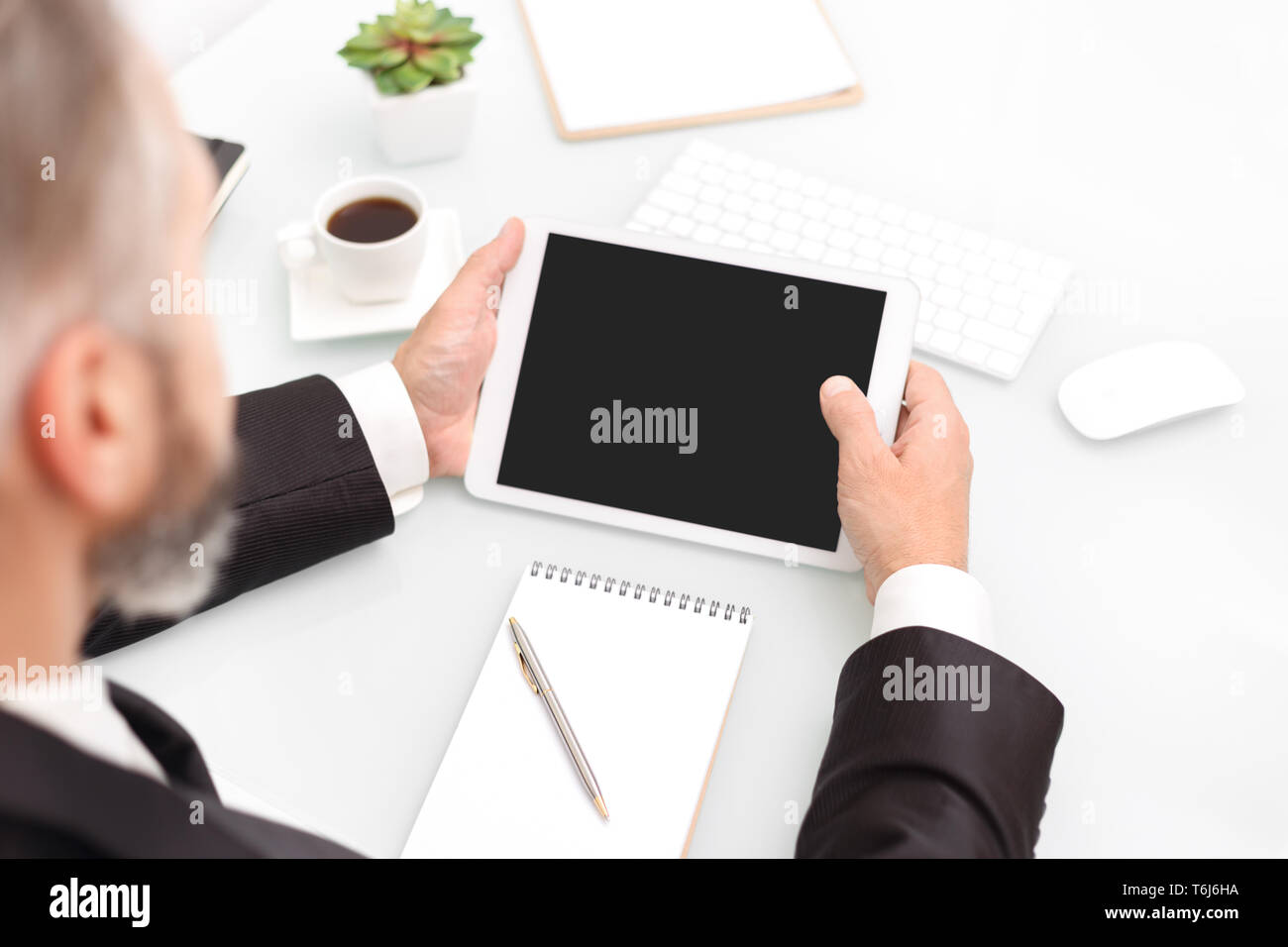 Male tablet hi-res stock photography and images - Alamy