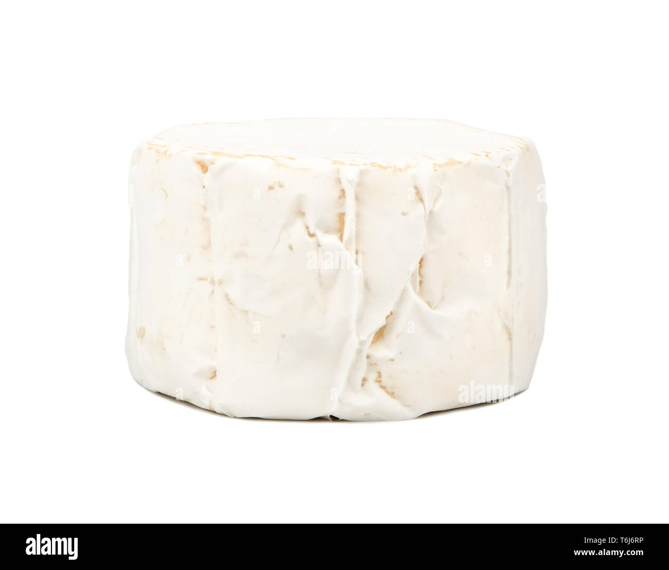 Round brie cheese with mold on white background closeup Stock Photo - Alamy