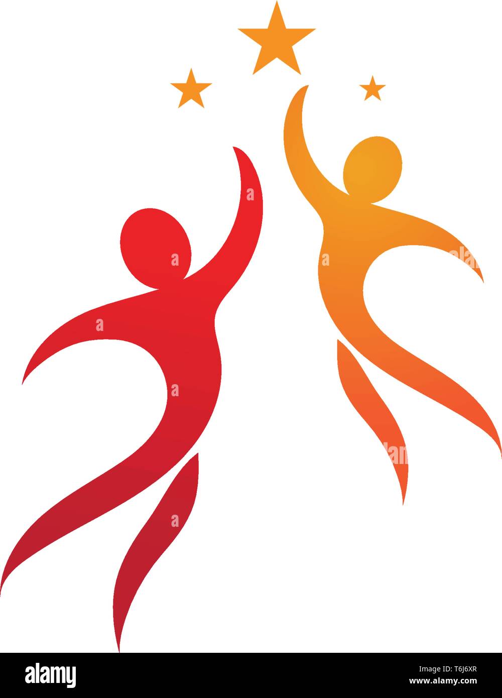 Star logo success people template vector icon illustration design Stock ...