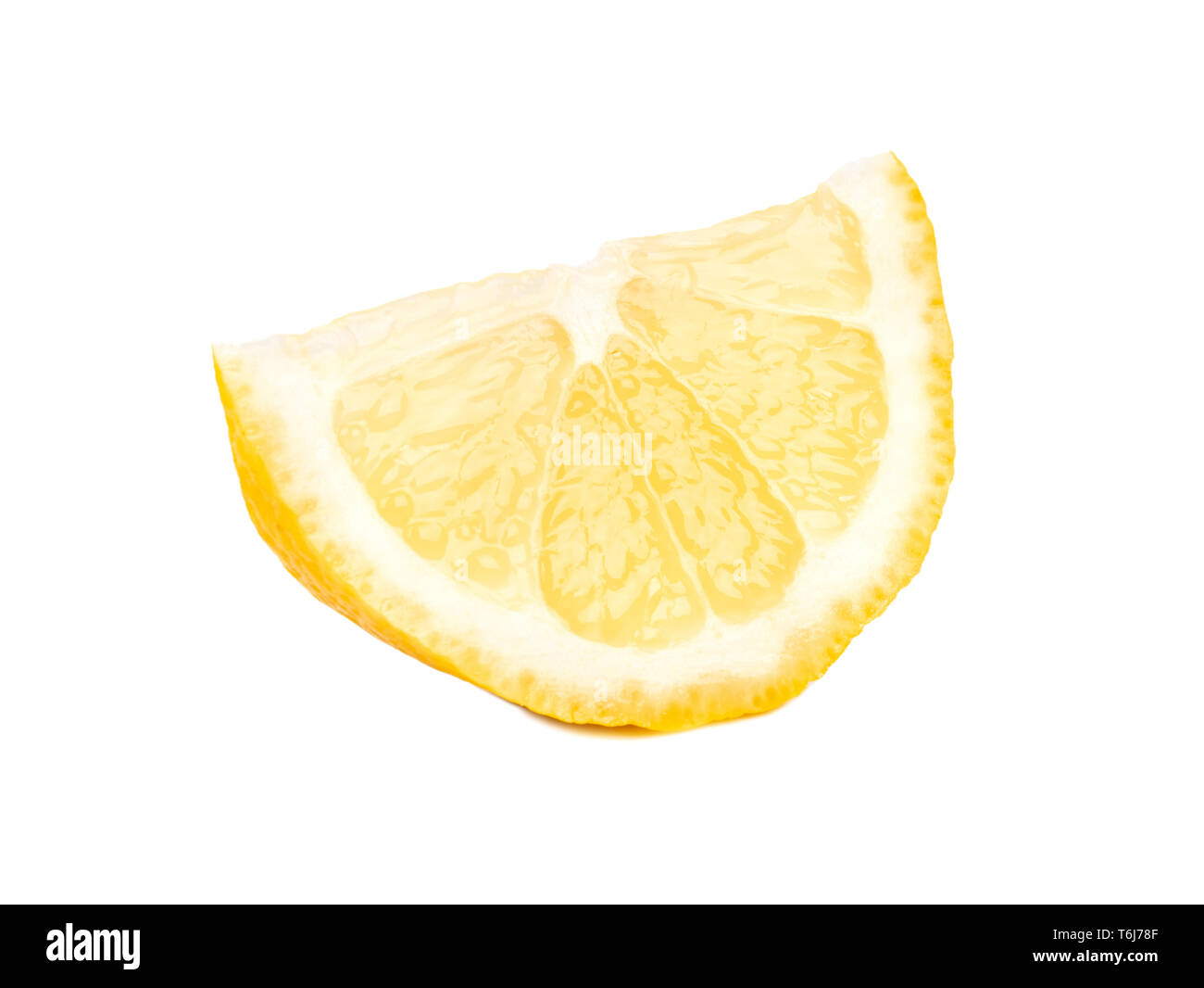 Beautiful lemon slice isolated on white background Stock Photo - Alamy
