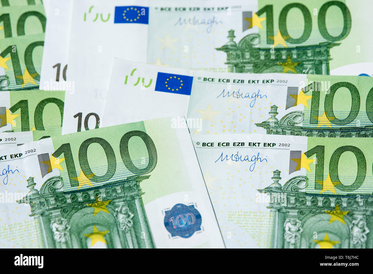 100 euro bills falling banknotes hi-res stock photography and images ...