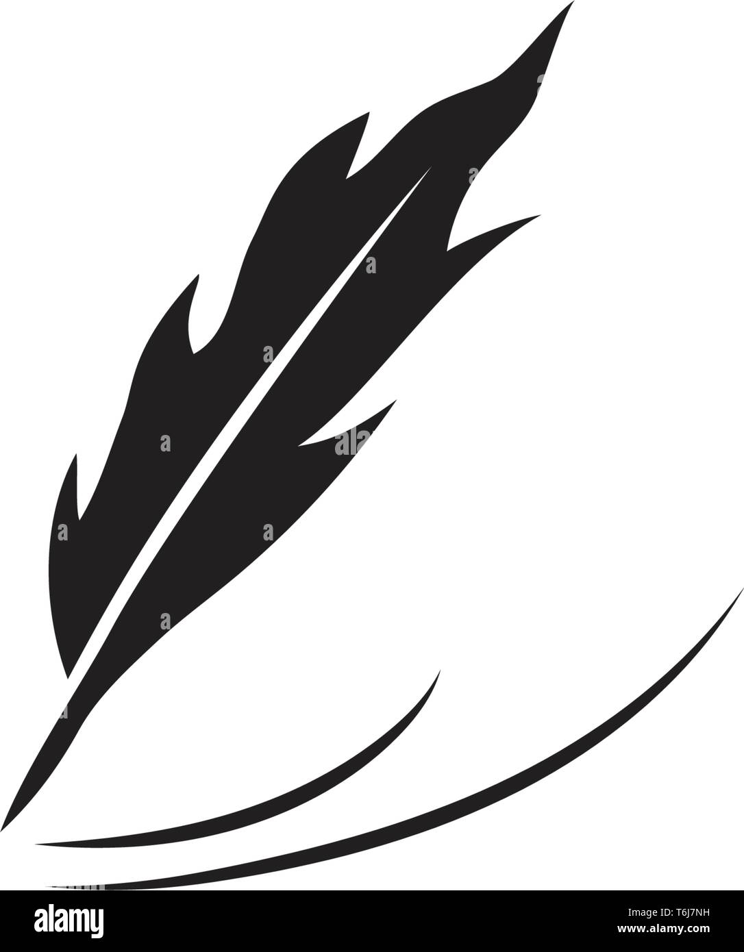 Feather pen write sign logo template app icons Stock Vector Image & Art ...