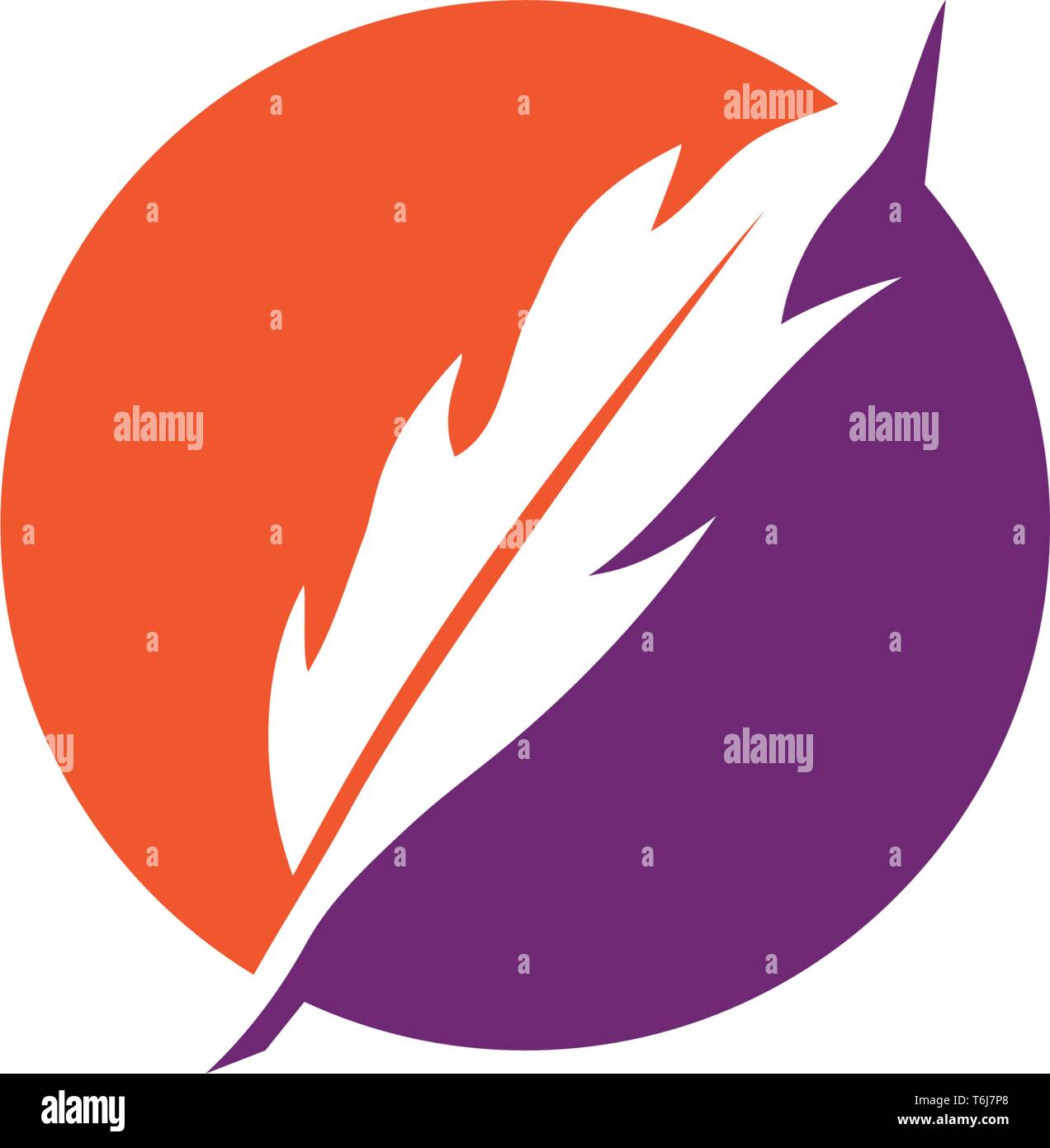 Feather pen write sign logo template app icons Stock Vector Image & Art ...