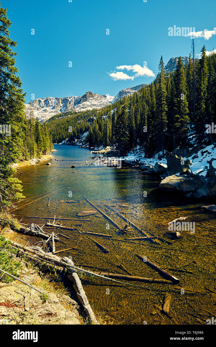 Lake Verna, Rocky Mountains, Colorado, USA Stock Photo - Alamy