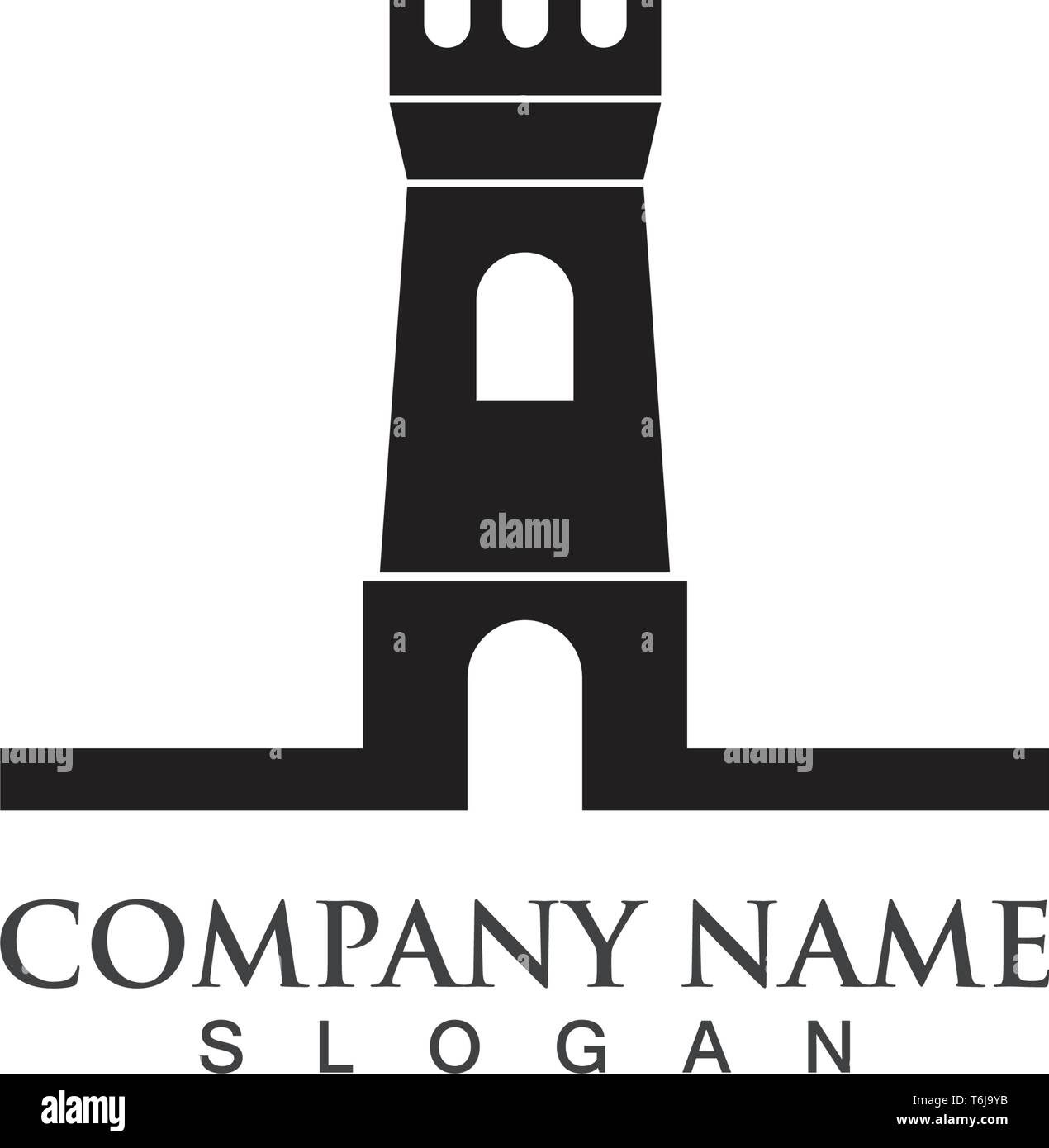 fortress logo and symbols black vector Stock Vector Image & Art - Alamy