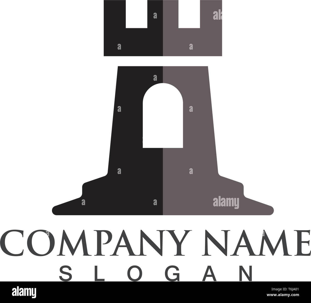 fortress logo and symbols black vector Stock Vector Image & Art - Alamy