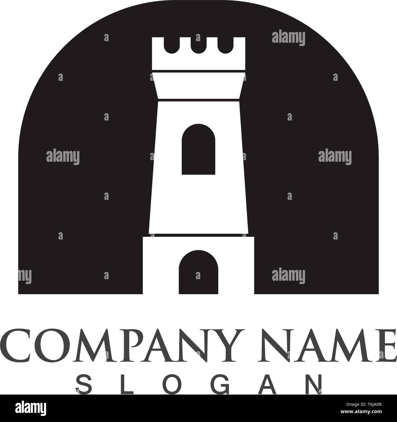 fortress logo and symbols black vector Stock Vector Image & Art - Alamy