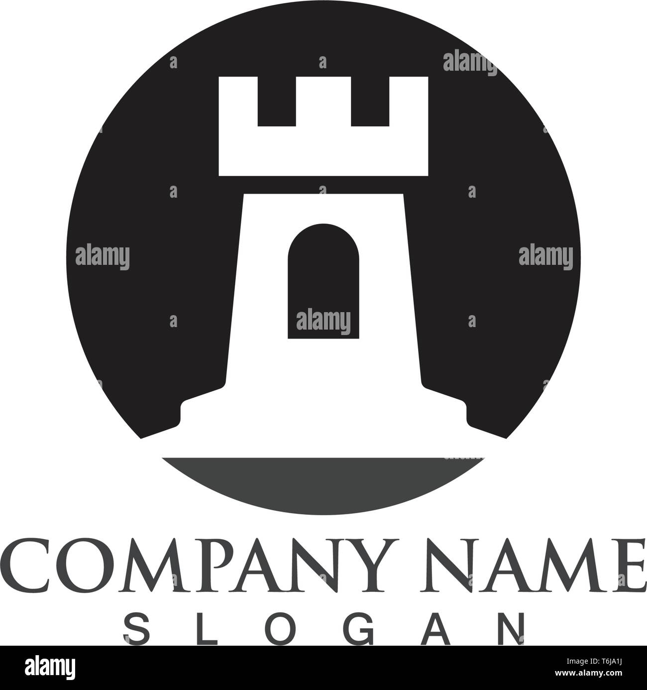 fortress logo and symbols black vector Stock Vector Image & Art - Alamy