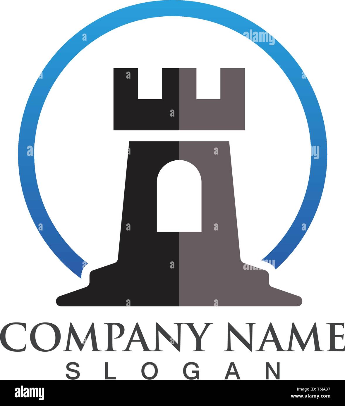 fortress logo and symbols black vector Stock Vector Image & Art - Alamy