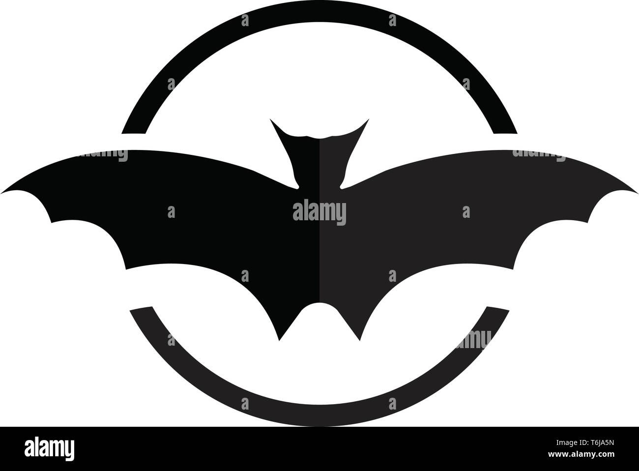 Bat logo template Stock Vector Image & Art - Alamy