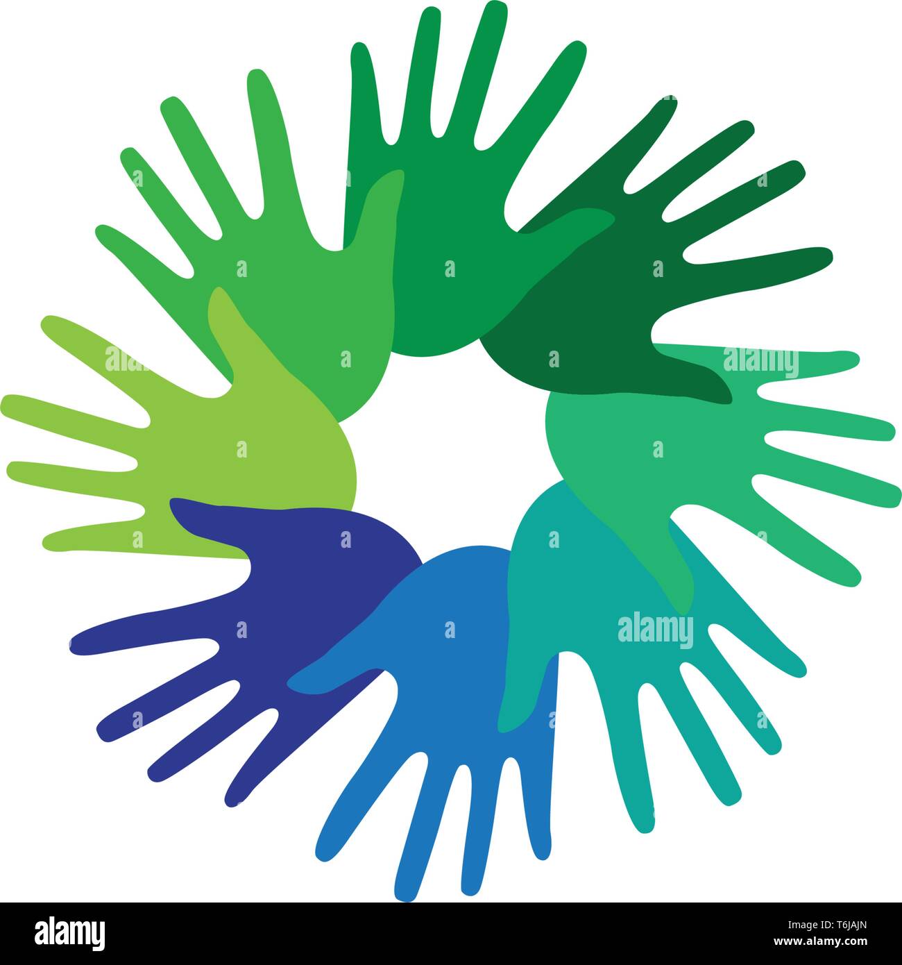 Hand friends community logo and symbols Stock Vector Image & Art - Alamy