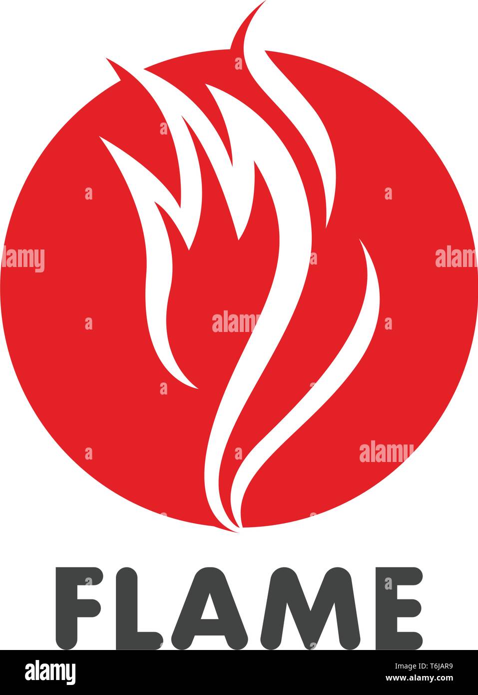 Fire flame Template vector icon Oil, gas and energy logo concept Stock ...