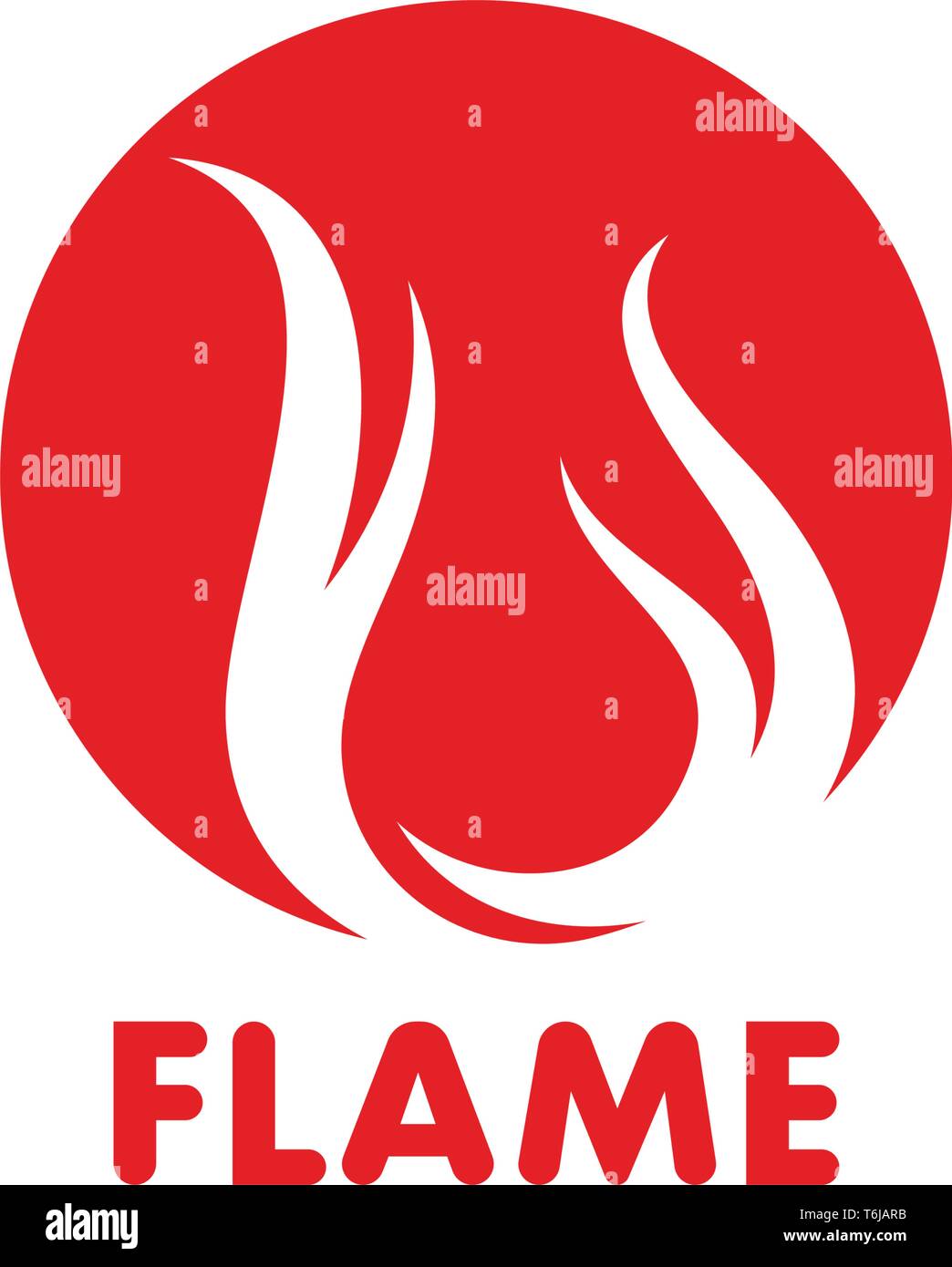 Fire flame Template vector icon Oil, gas and energy logo concept Stock ...