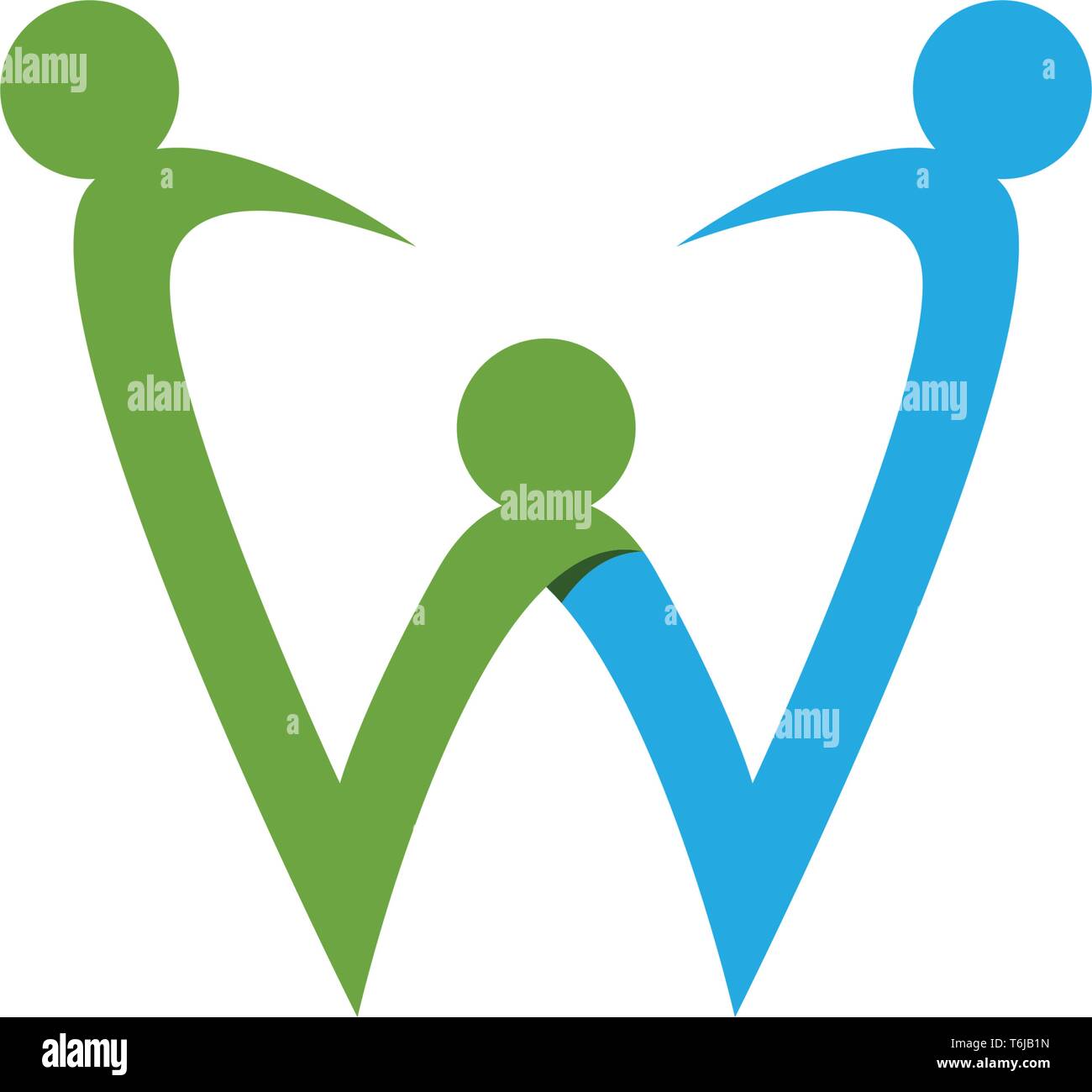 Adoption and community Logo template vector icon Stock Vector Image ...