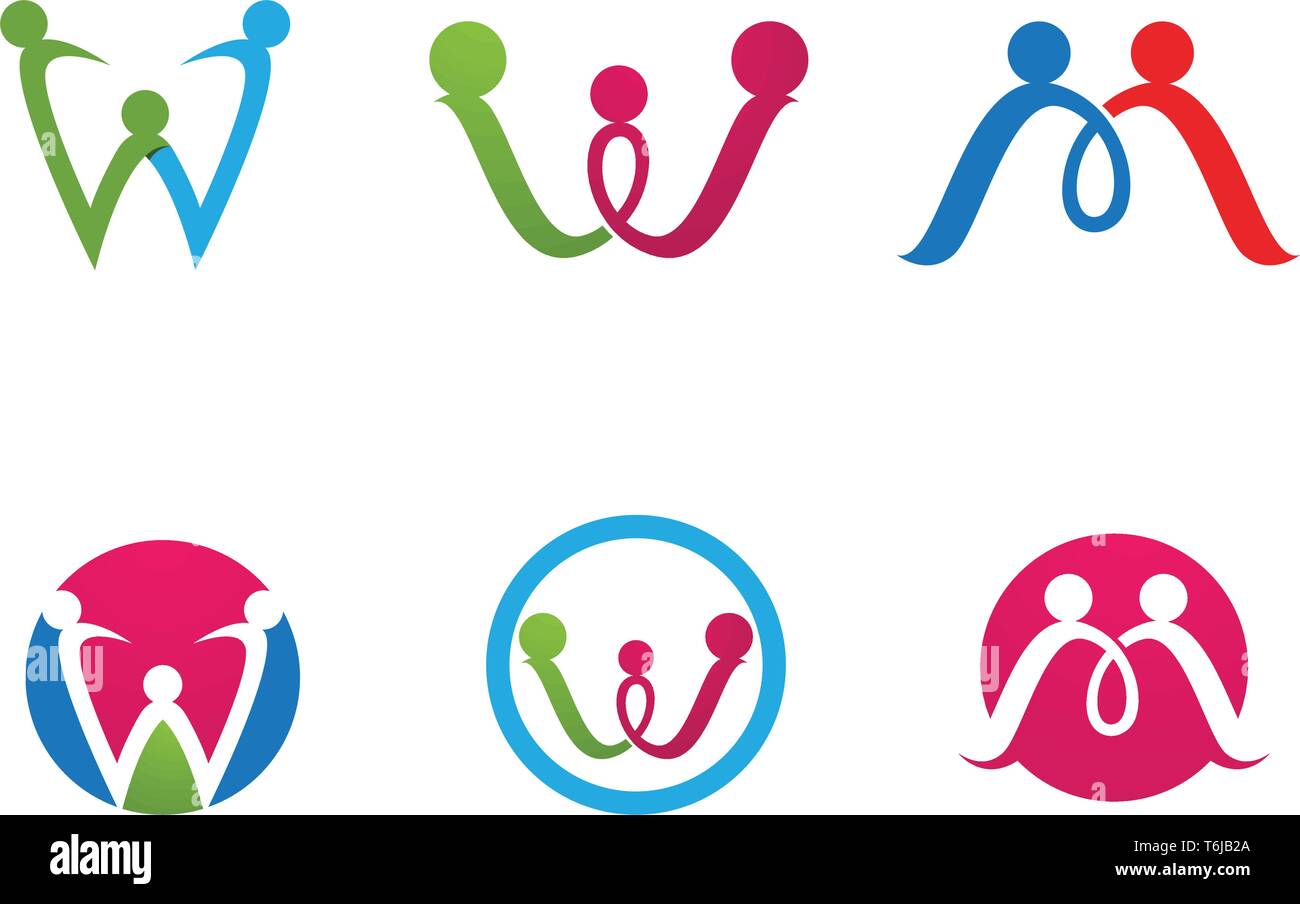 Adoption and community Logo template vector icon Stock Vector Image ...