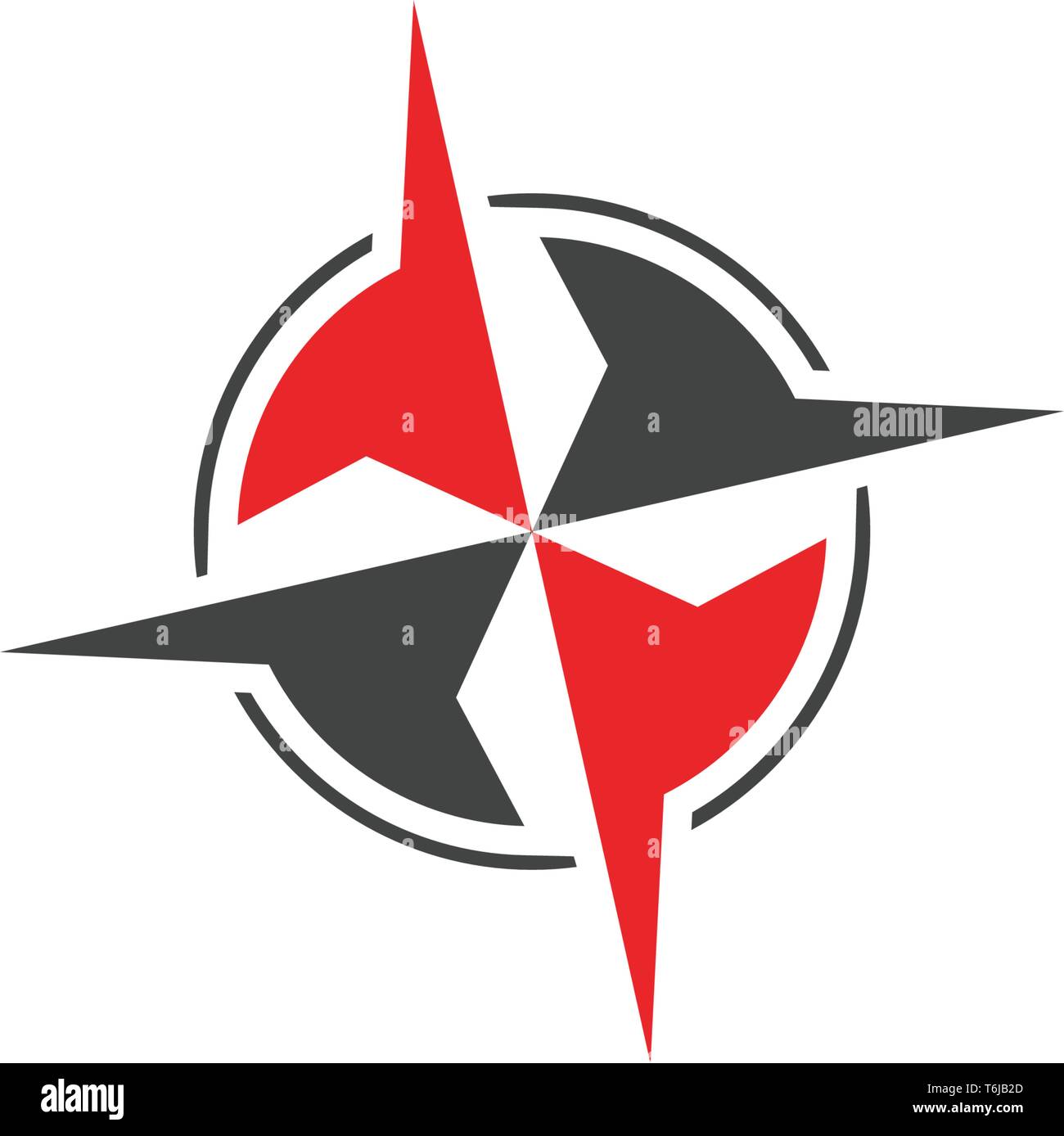 Compass logo template icon vector image Stock Vector Image & Art - Alamy