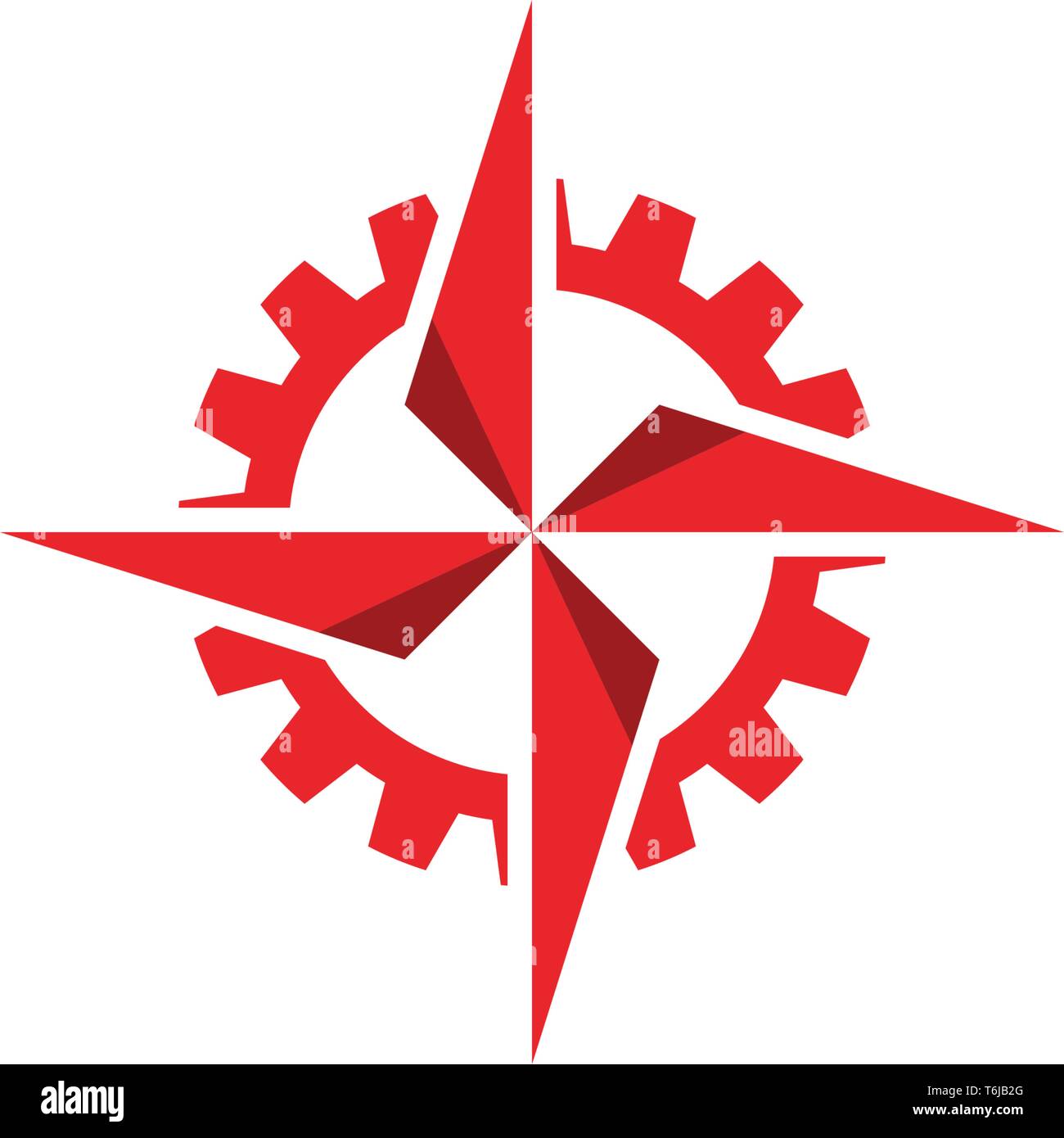 Compass logo template icon vector image Stock Vector Image & Art - Alamy